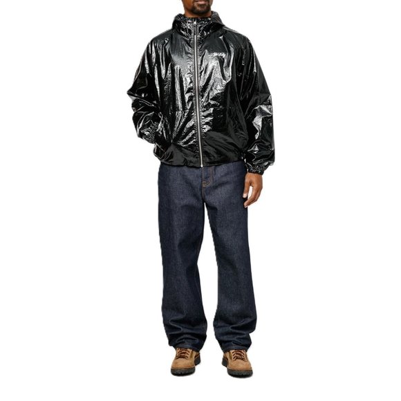 Stussy | Jackets & Coats | Stussy Beach Shell Coated Ripstop Black ...